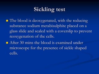 Haemoglobinopathies sickle cell anemia | PPTX