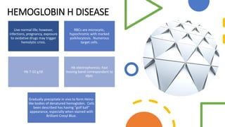 HAEMOGLOBINOPATHIES PART 1 (ALPHA THALASSAEMIA) | PPT