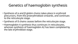 pathology of Haemoglobinopathy of blood explained | PPTX