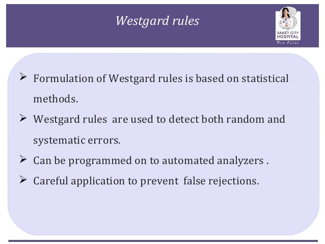 Haemoglobin quality control by maintaining levey jennings chart