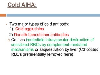 Haemolytic anaemia | PPTX