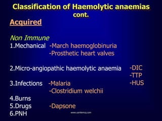 Haemolytic anaemia | PPTX