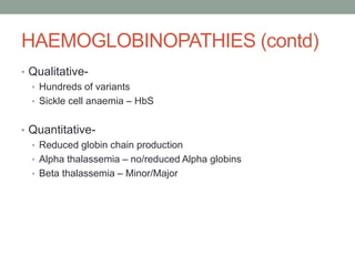 Haemolytic anemia | PPTX