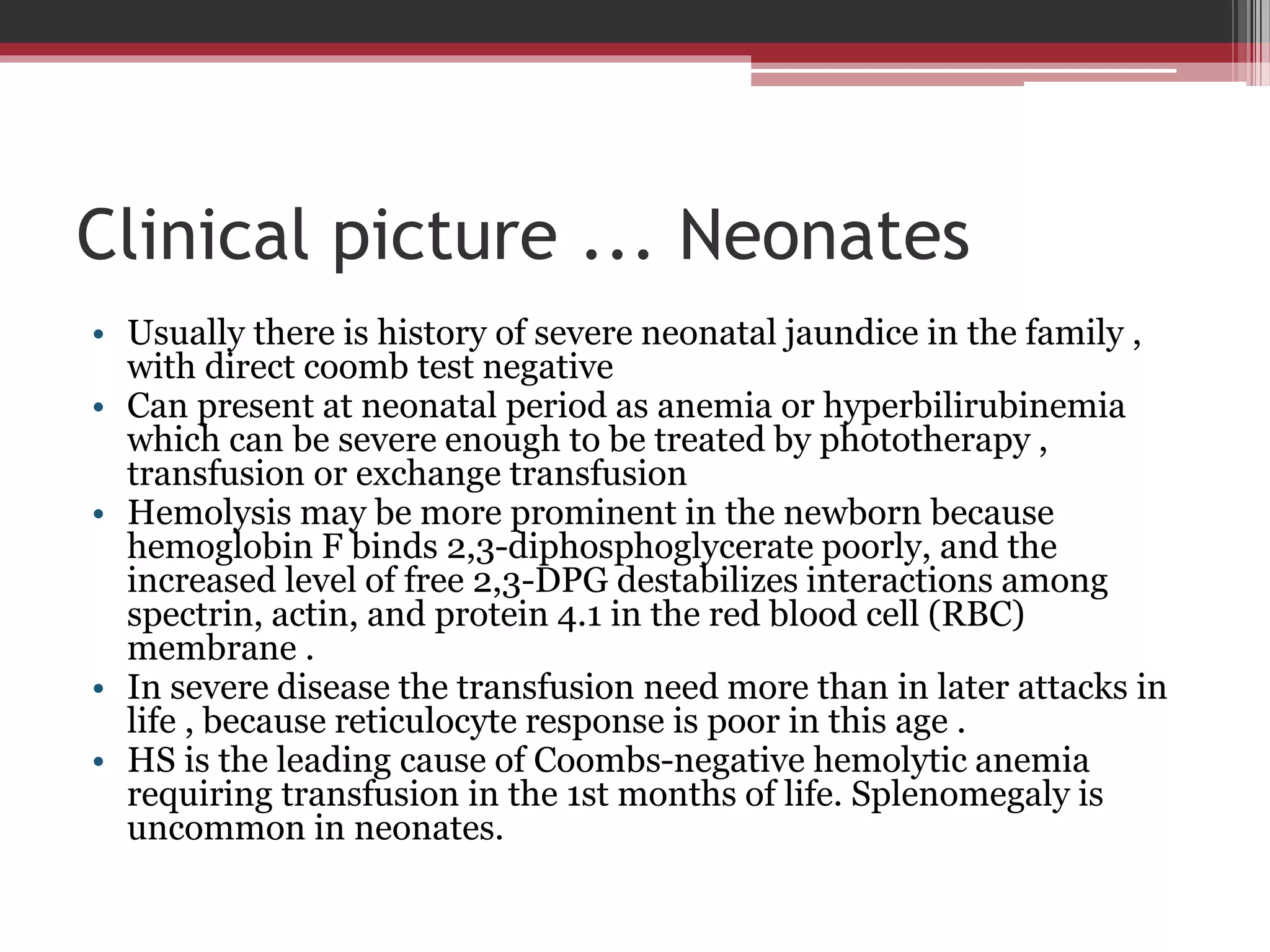 Haemolytic anemias due to cell membrane defects | PPT