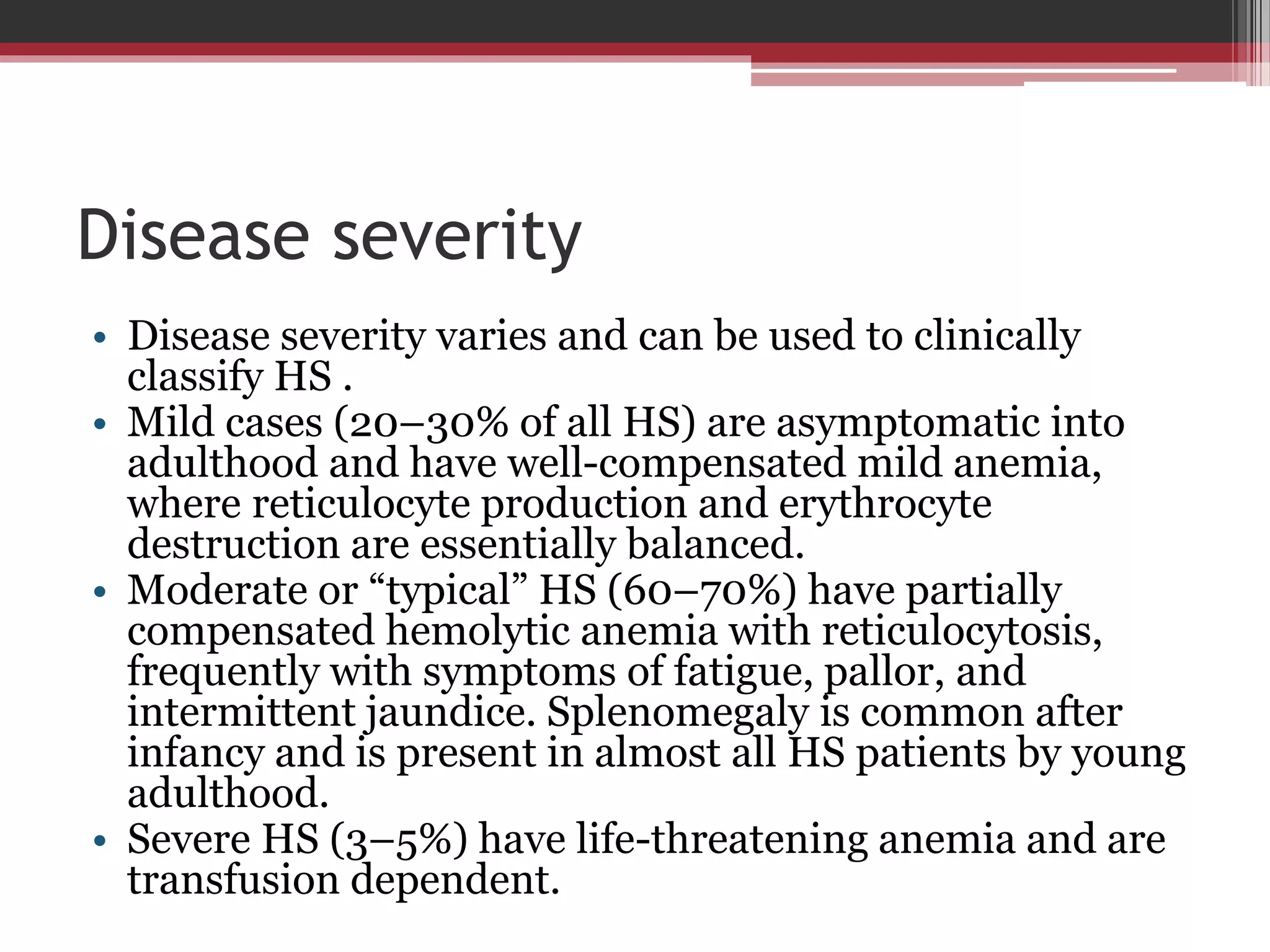 Haemolytic anemias due to cell membrane defects | PPT