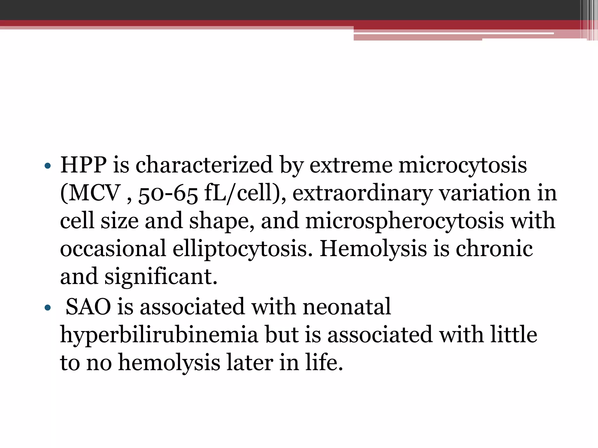 Haemolytic anemias due to cell membrane defects | PPT