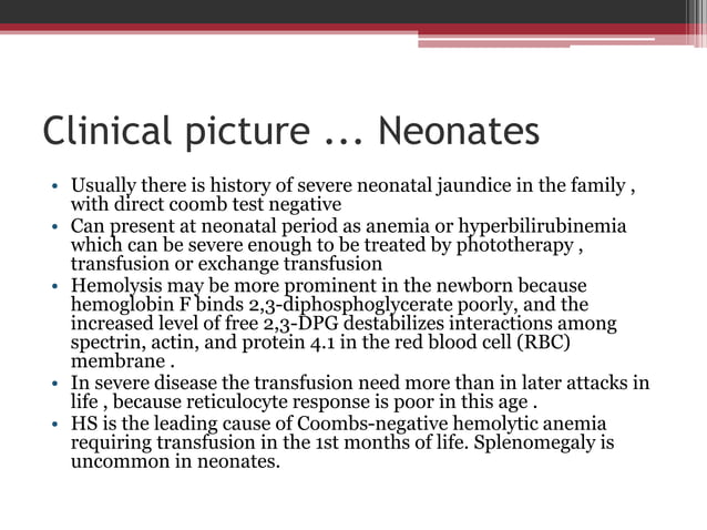 Haemolytic anemias due to cell membrane defects | PPT