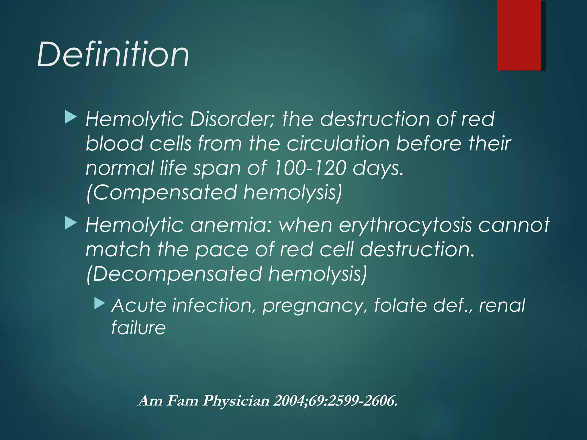 Haemolytic disorders | PPT