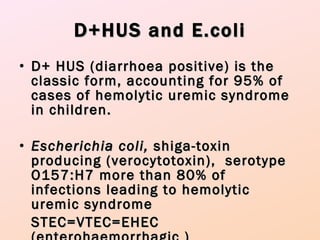 Haemolytic uraemic syndrome | PPT