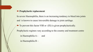 Haemophilia in children | PPTX