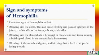 Haemophilia in children english | PPTX