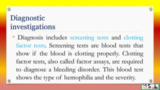 Haemophilia in children english | PPTX