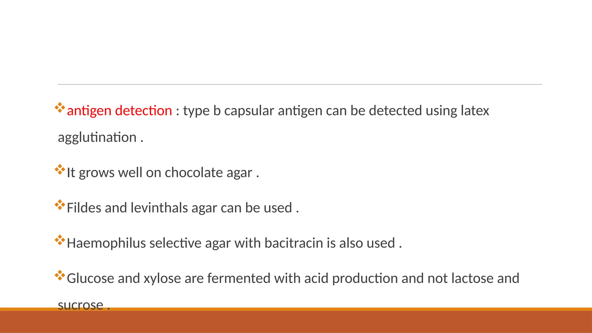 Haemophilus species MLT notes .ppptx | PPTX