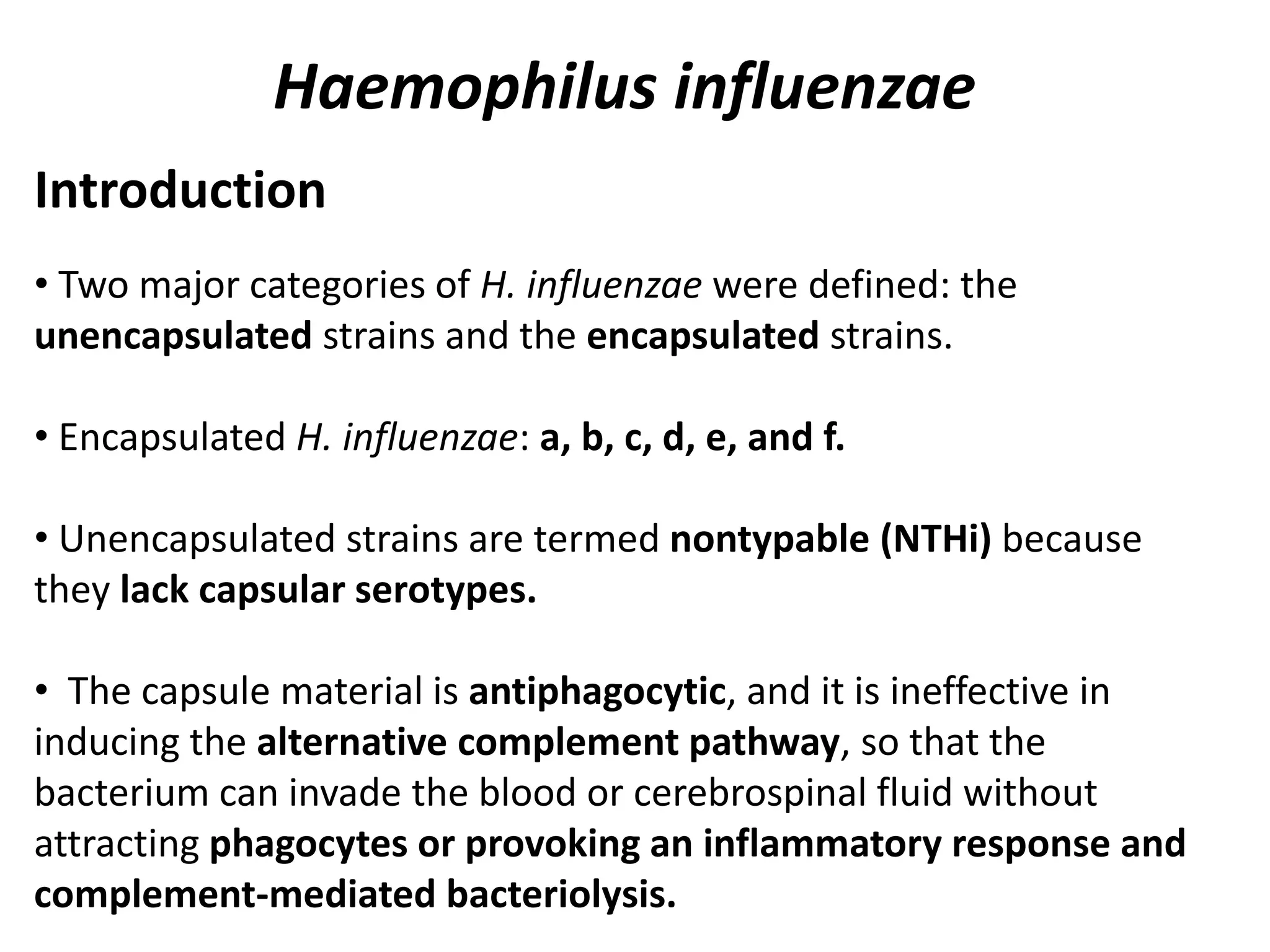 Haemophilus influenzae | PPTX