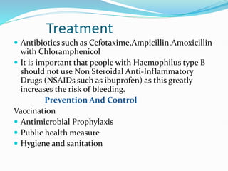 HAEMOPHILUS type b.and it's causes and how it affects | PPT