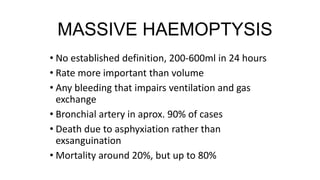 Haemoptysis | PPT
