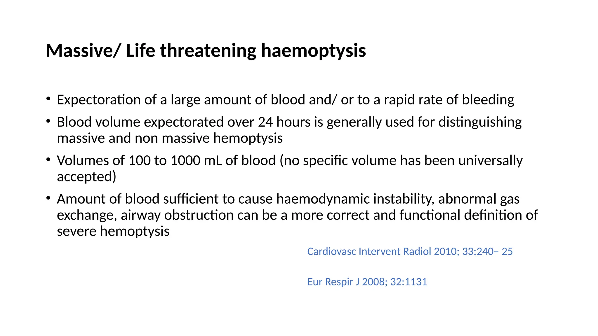 HAEMOPTYSIs management , definition, clinical features | PPTX