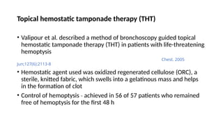 HAEMOPTYSIs management , definition, clinical features | PPTX