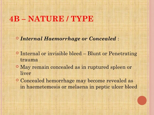 Haemorrhage | PPT | First Aid | Injuries