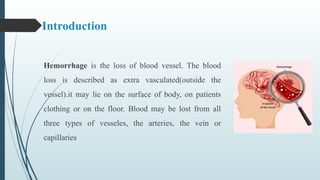 haemorrhage 1-1.pptx types defn classification | PPTX