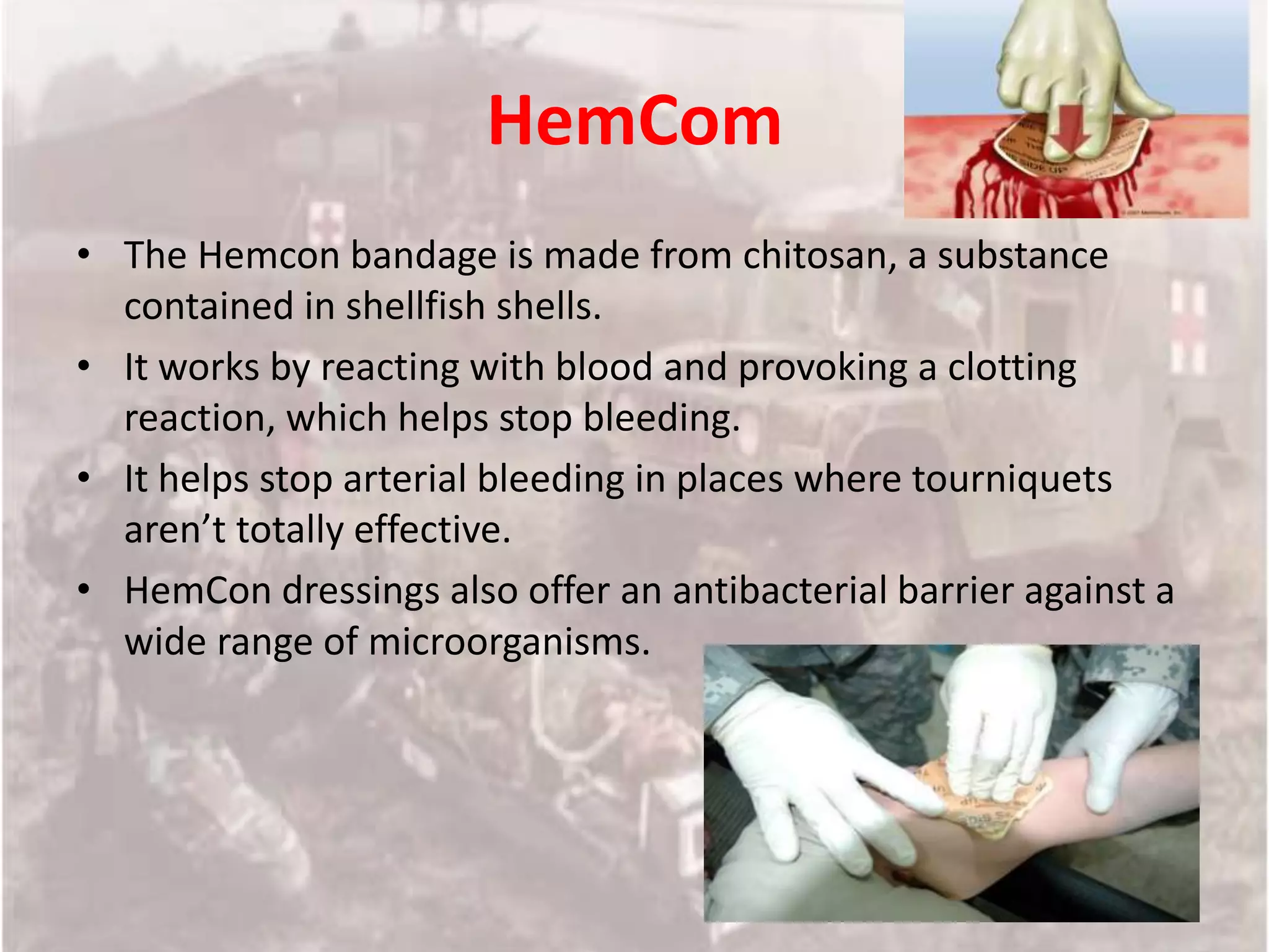 Haemorrhage control in combat | PPTX