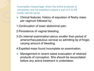 Haemorrhage in early pregnancy | PPTX