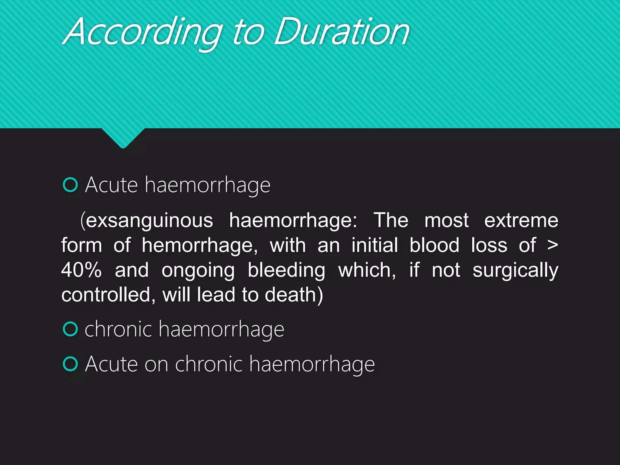 Lecture on Haemorrhage | PPTX