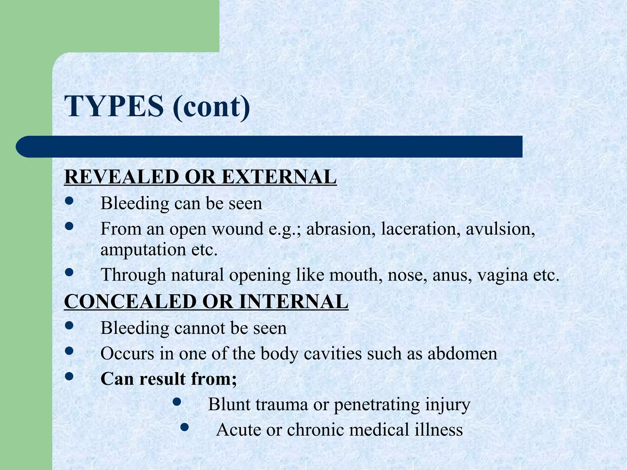 Haemorrhage (original) | PPT