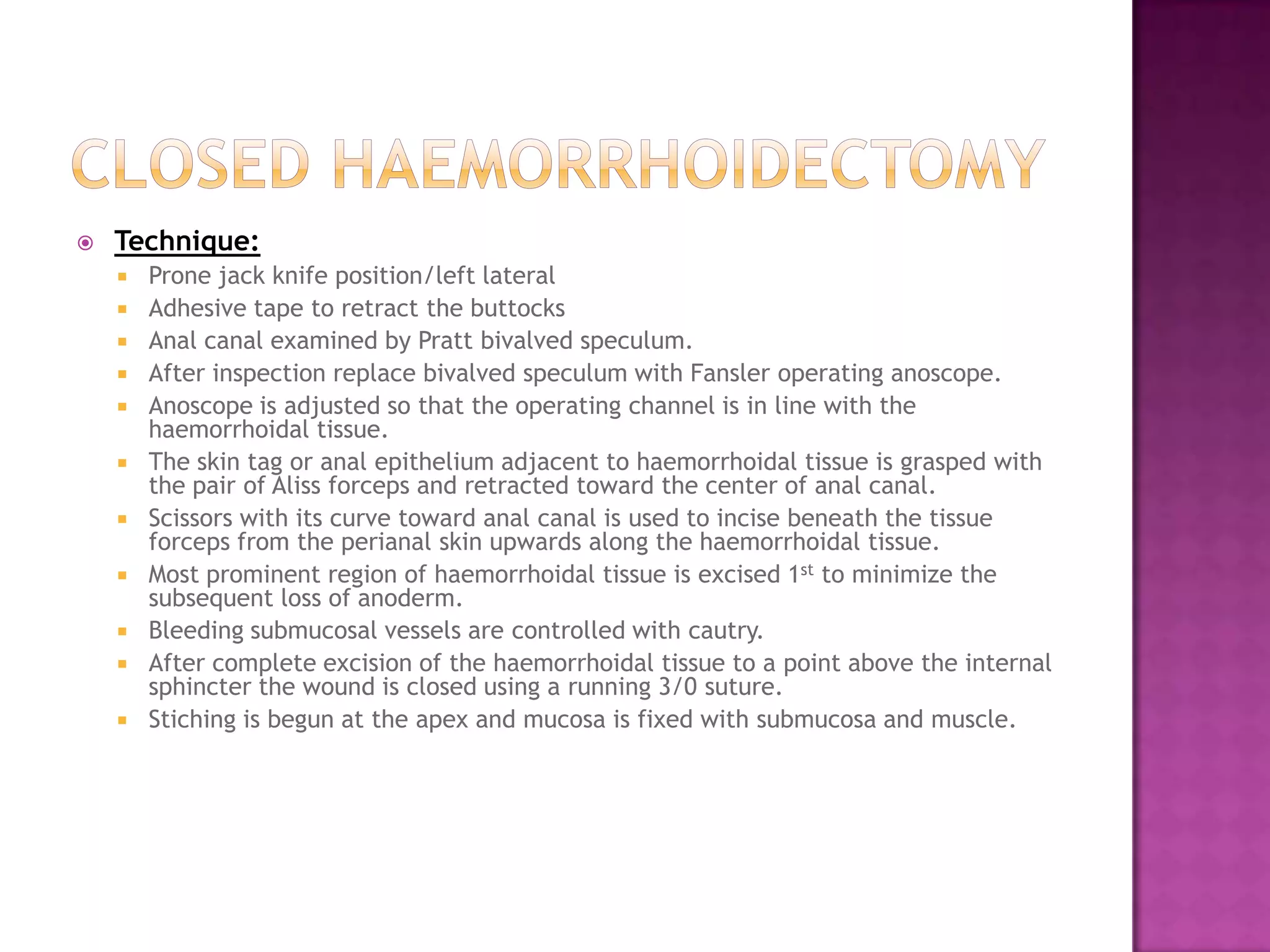 Haemorrhoids | PPTX