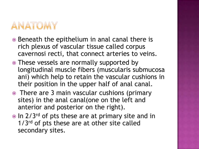 Haemorrhoids | PPTX | Blood Disorders | Diseases and Conditions