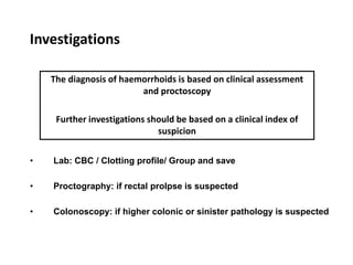 Haemorrhoids - GD District Hospital Nashik.ppt | Digestive Disorders ...