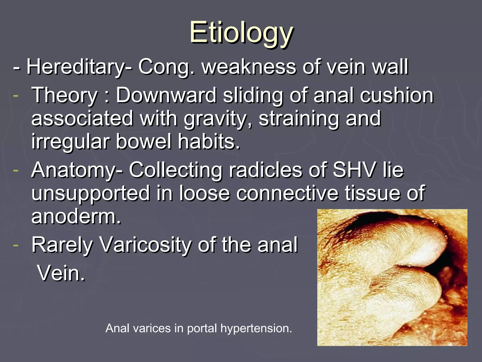 Haemorrhoids- Dr. Vijayalakshmi | PPT