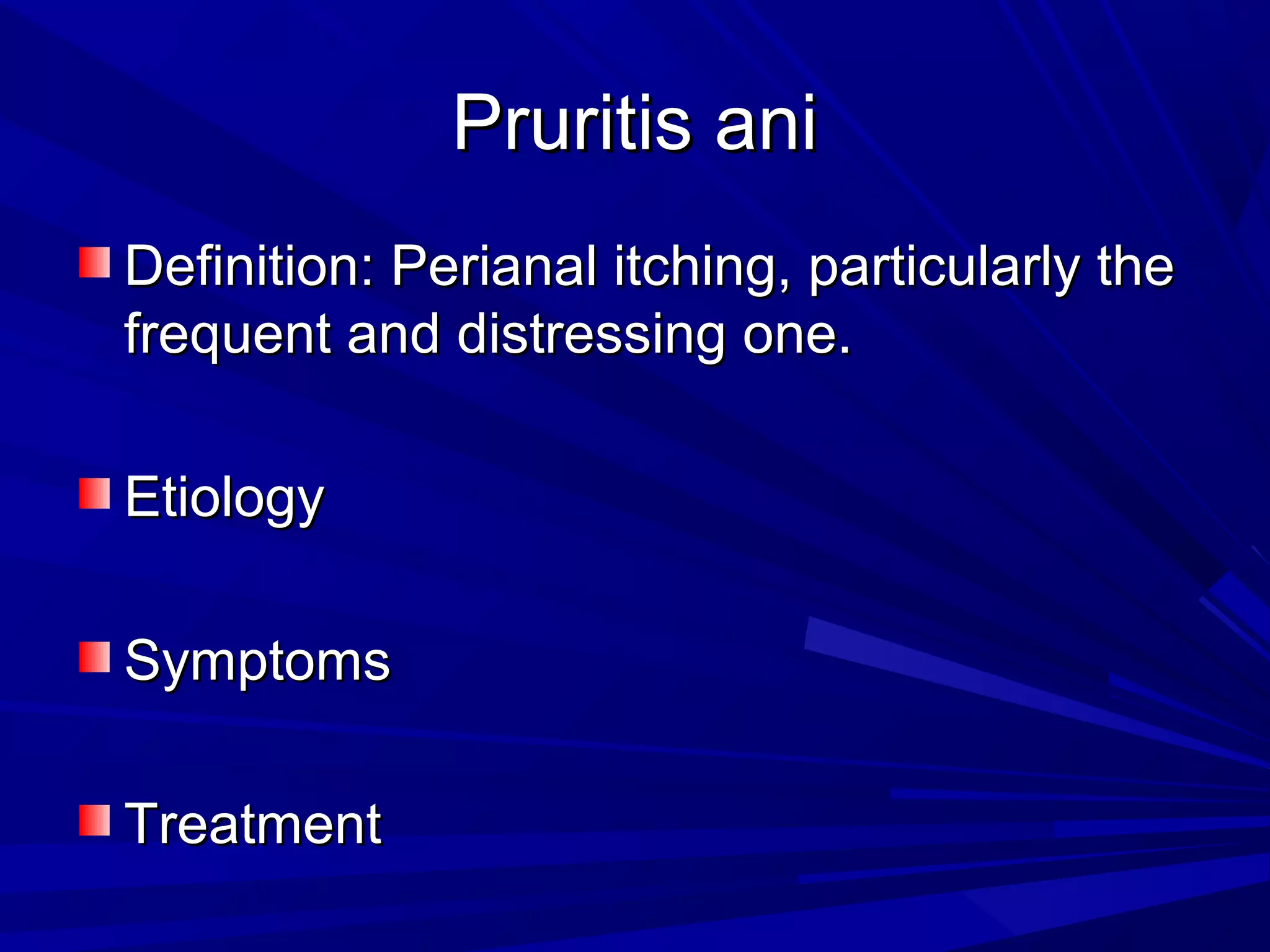 Haemorrhoids and perianal diseases | PPT
