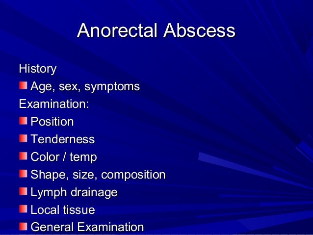 Haemorrhoids and perianal diseases