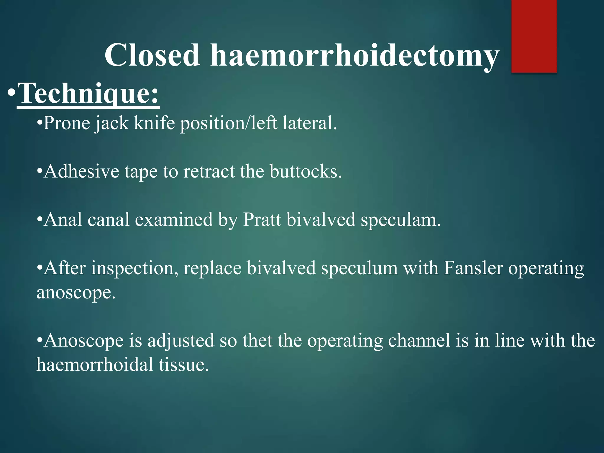 HAEMORRHOIDS Management.pptx