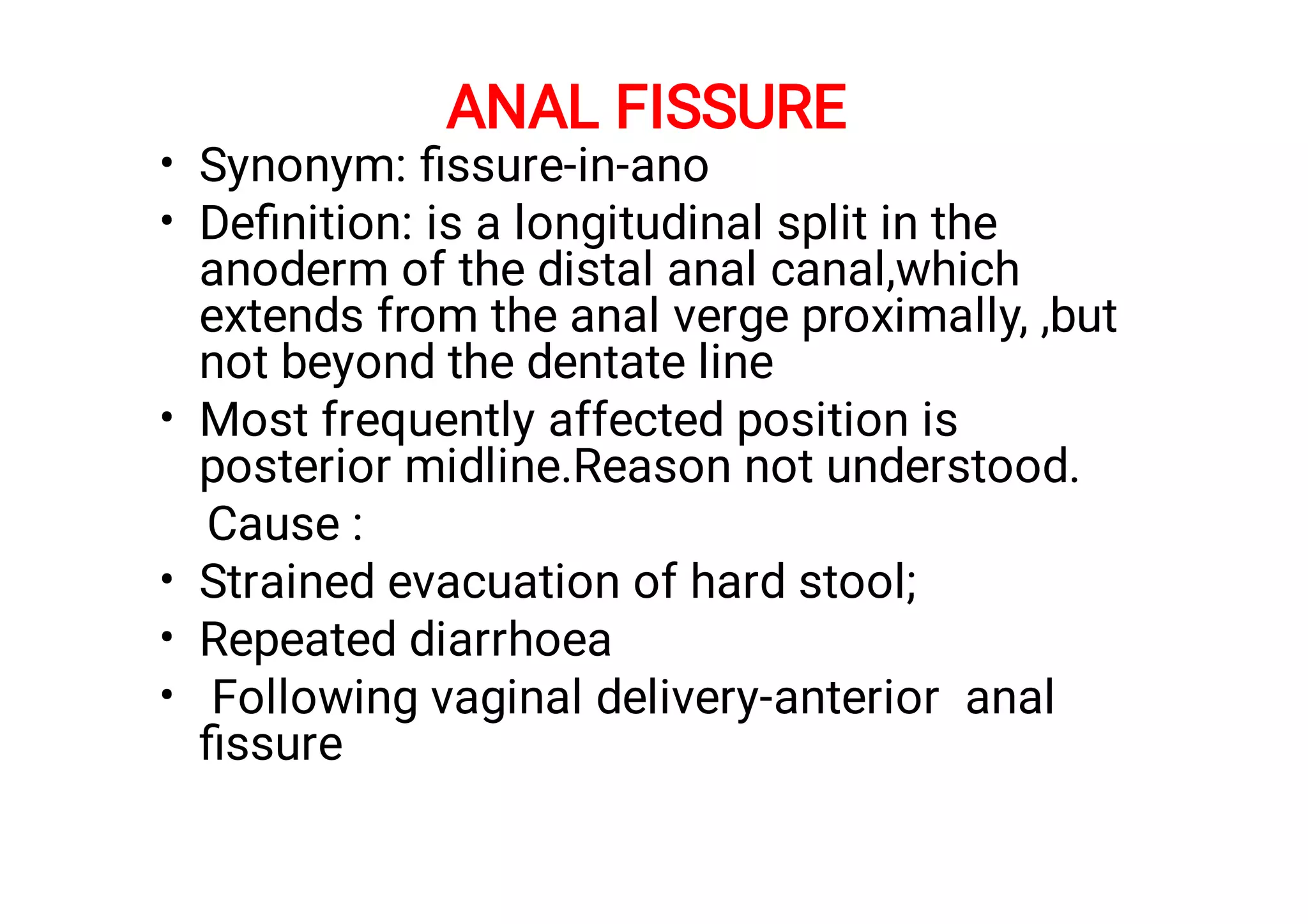 Haemorroids,fissure,fistula in ano | PDF