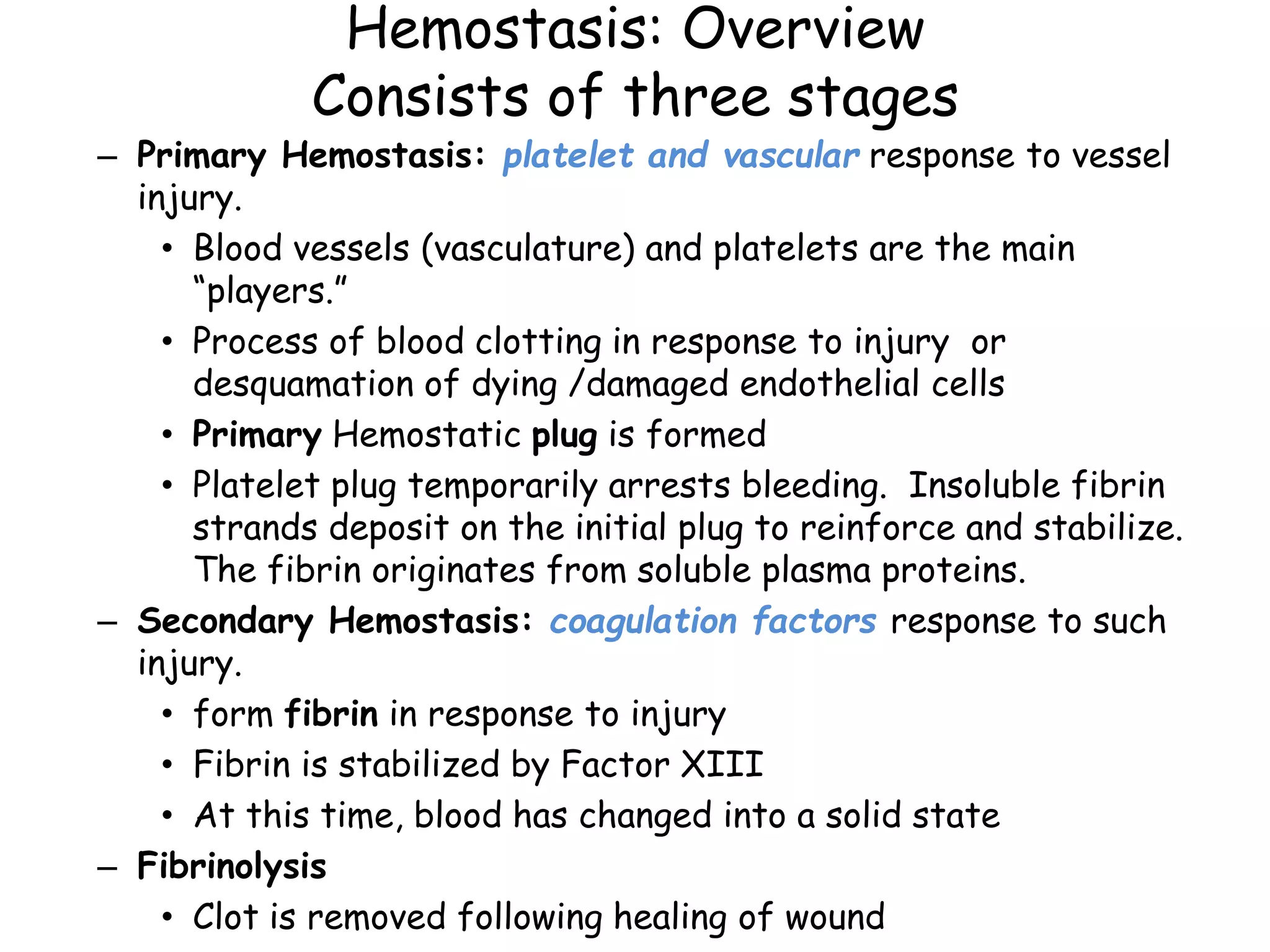 Haemostasis | PPTX