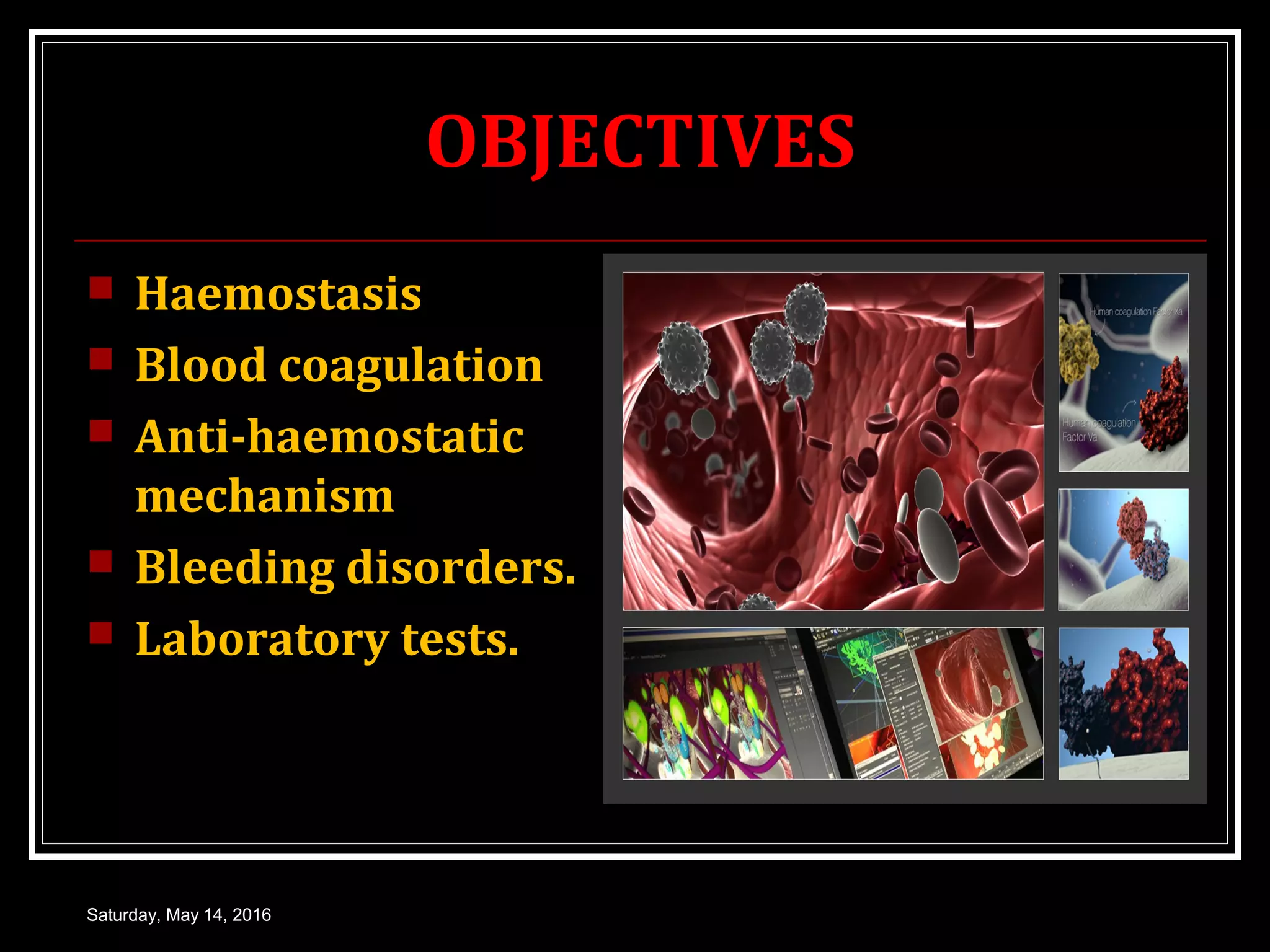 HAEMOSTASIS COAGULATION OF BLOOD | PPT