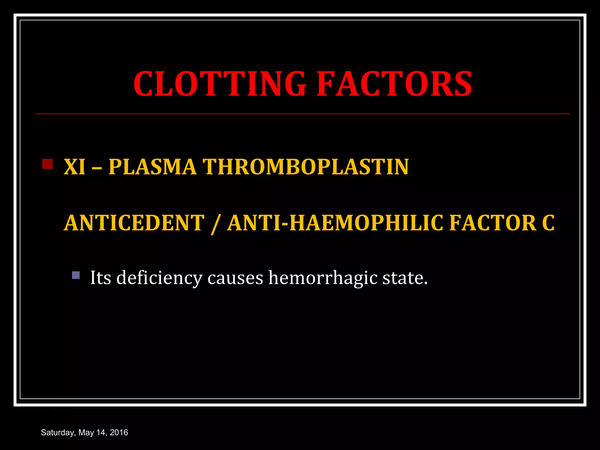 HAEMOSTASIS COAGULATION OF BLOOD | PPT