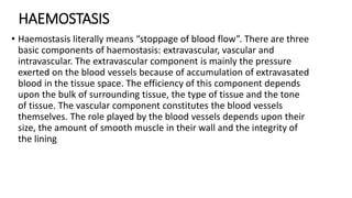 Haemostasis | PPT