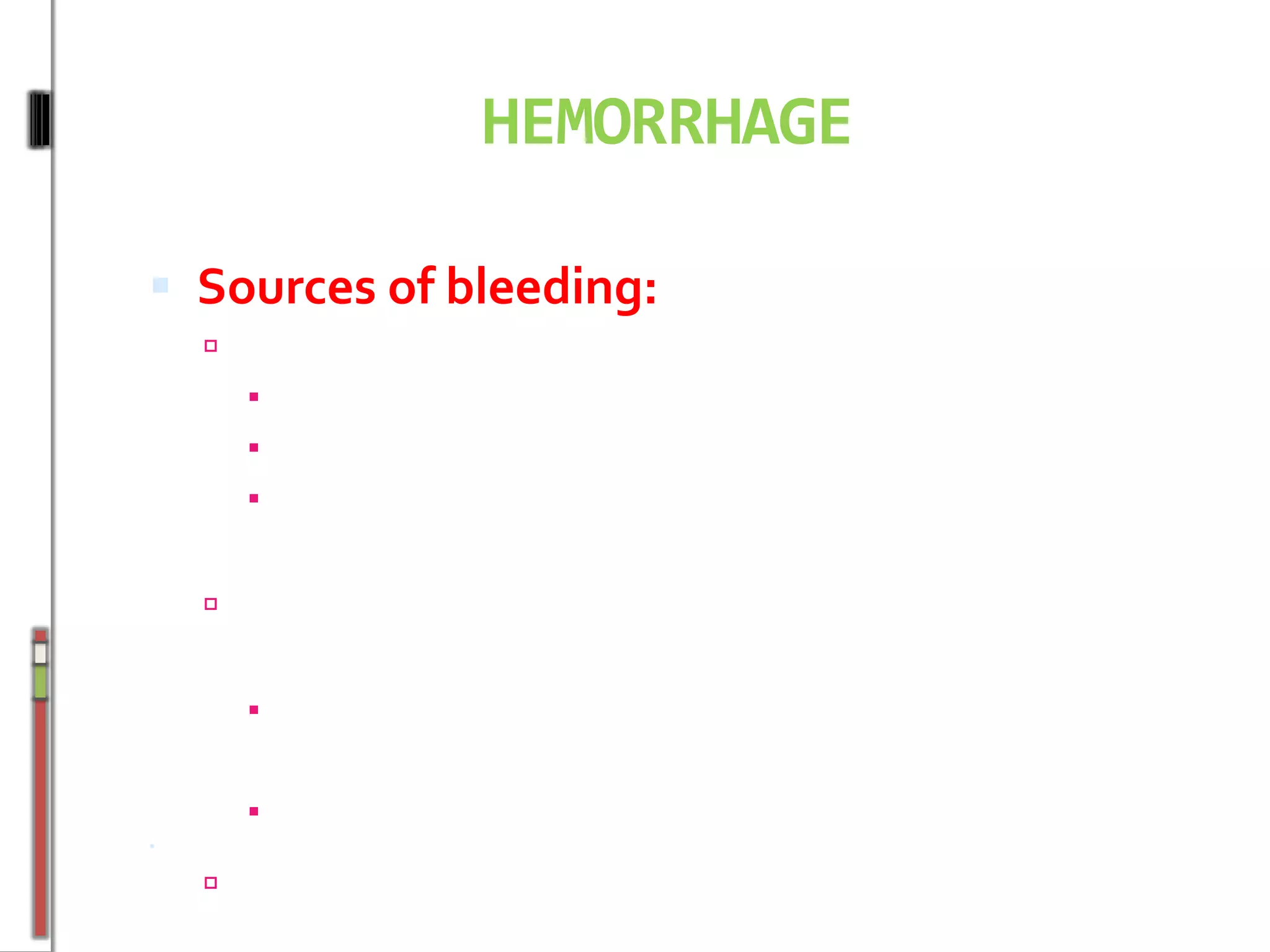 Hemostasis, hemorrhage and blood transfusion | PPTX