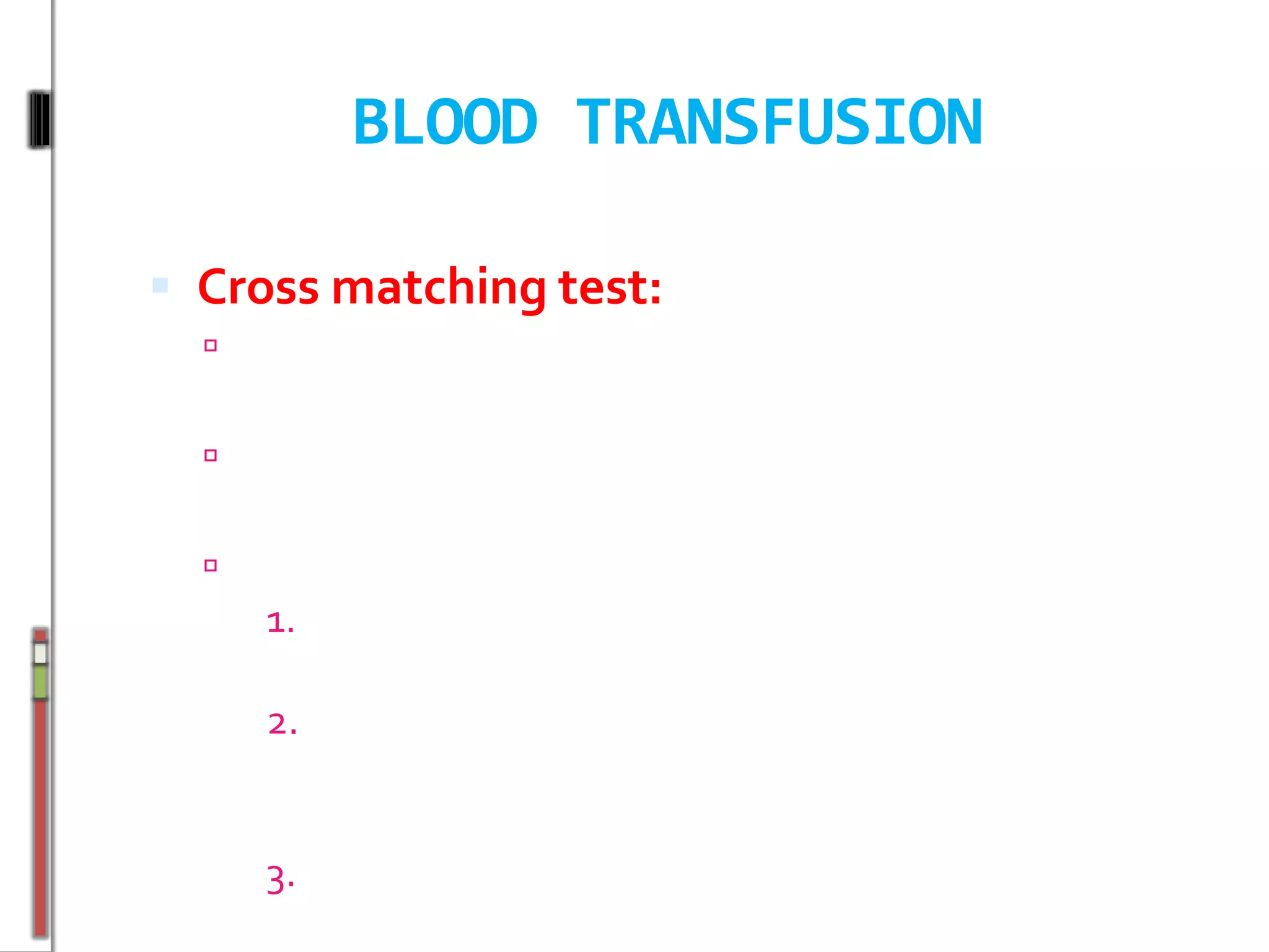 Hemostasis, hemorrhage and blood transfusion | PPTX