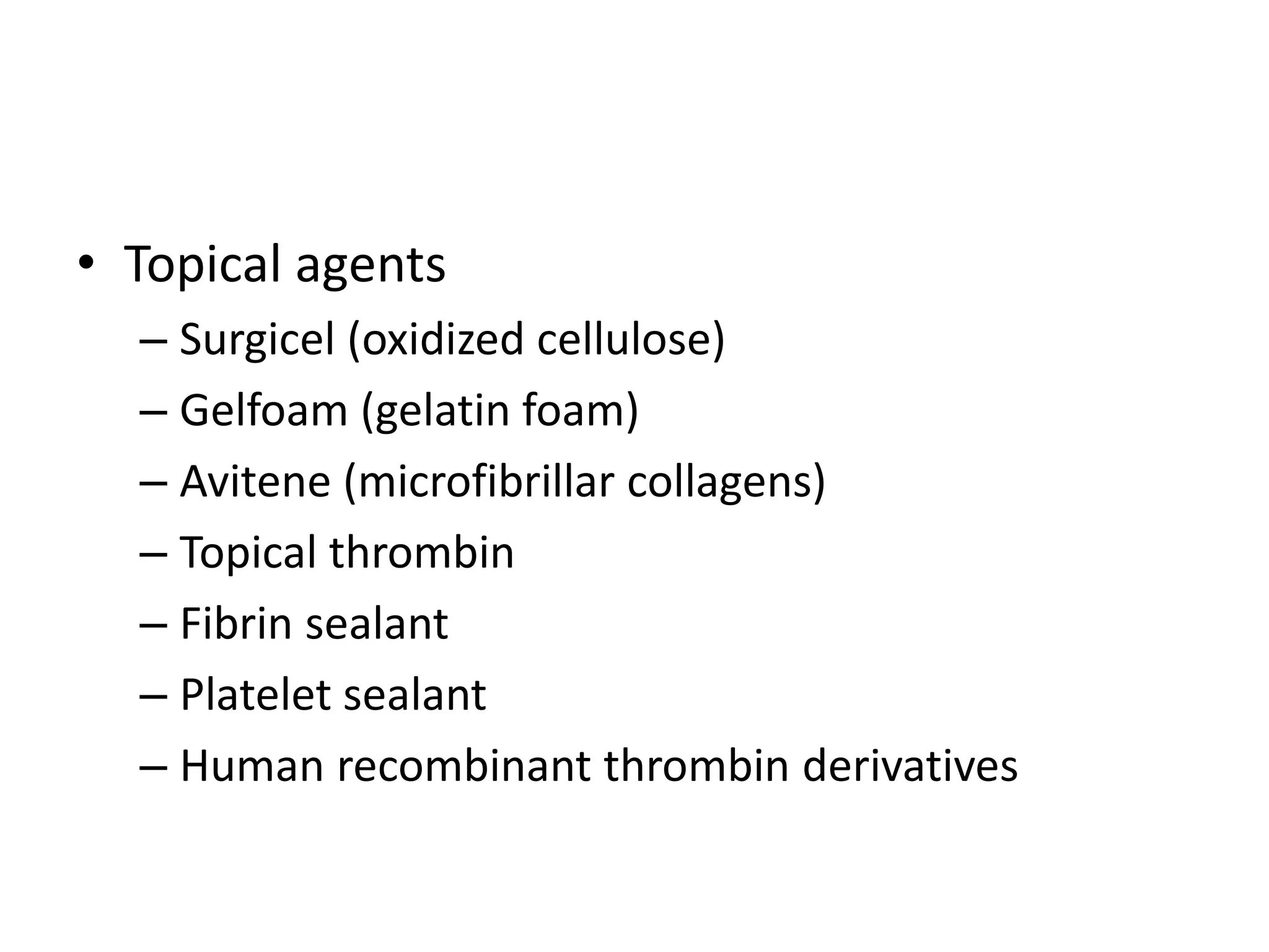 Haemostasis in surgery | PPT