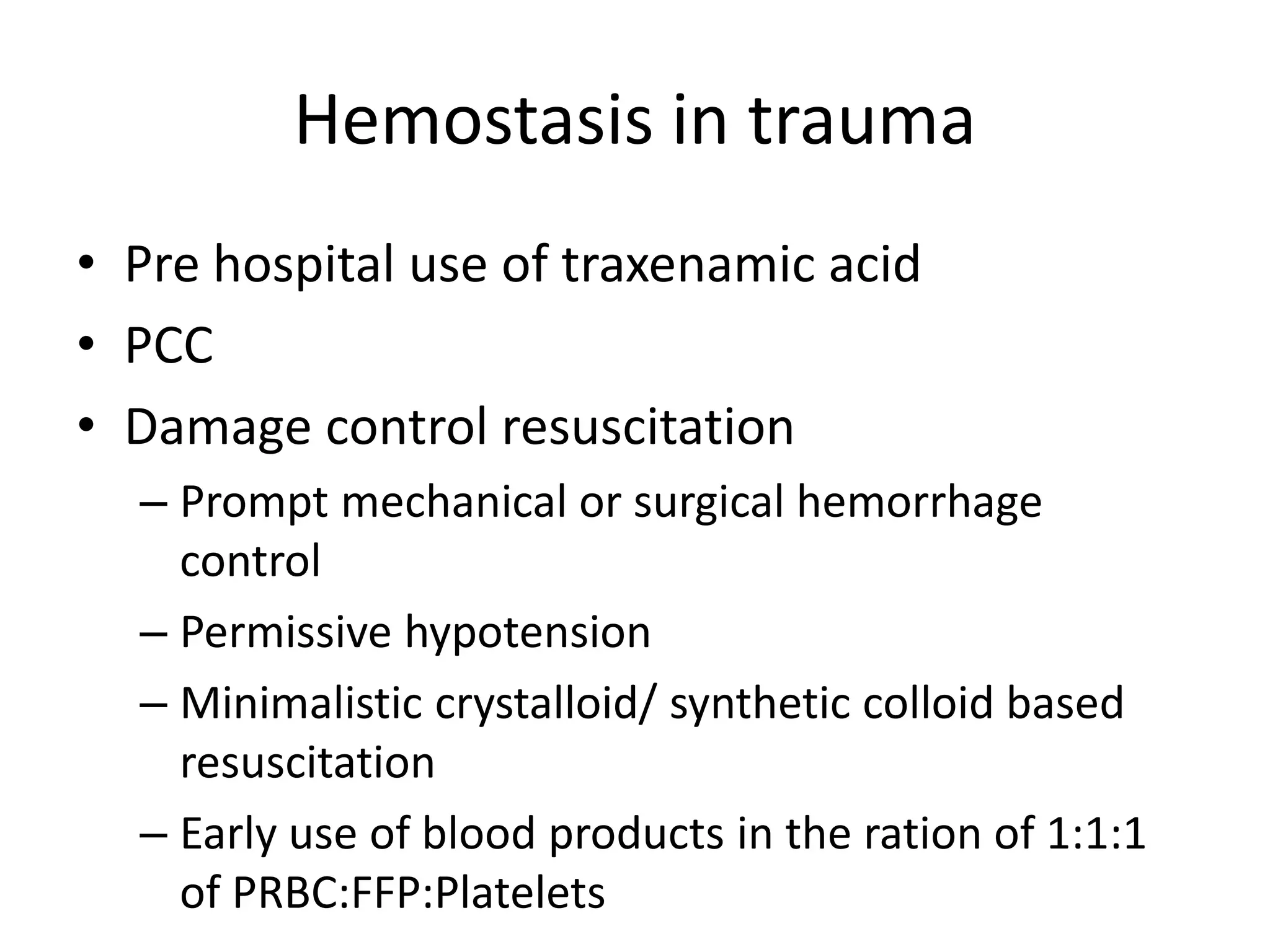 Haemostasis in surgery | PPT