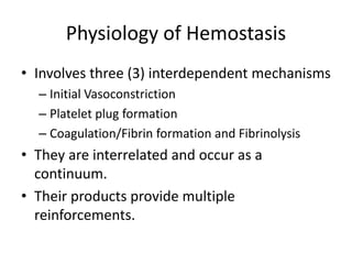 Haemostasis in surgery | PPT