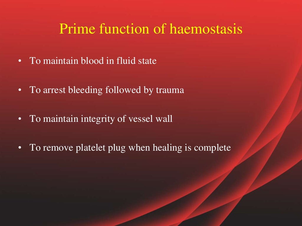 Haemostasis in dentistry | PPT