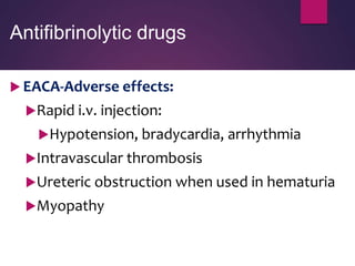 Haemostatic agents | PPTX