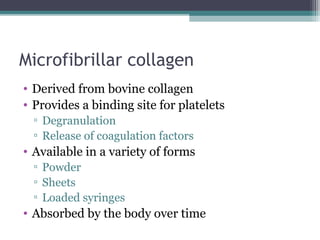 Haemostatic agents | PPT