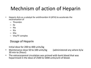 Haemostatic monitoring during cardio bypass | PPT