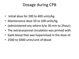 Haemostatic monitoring during cardio bypass | PPT